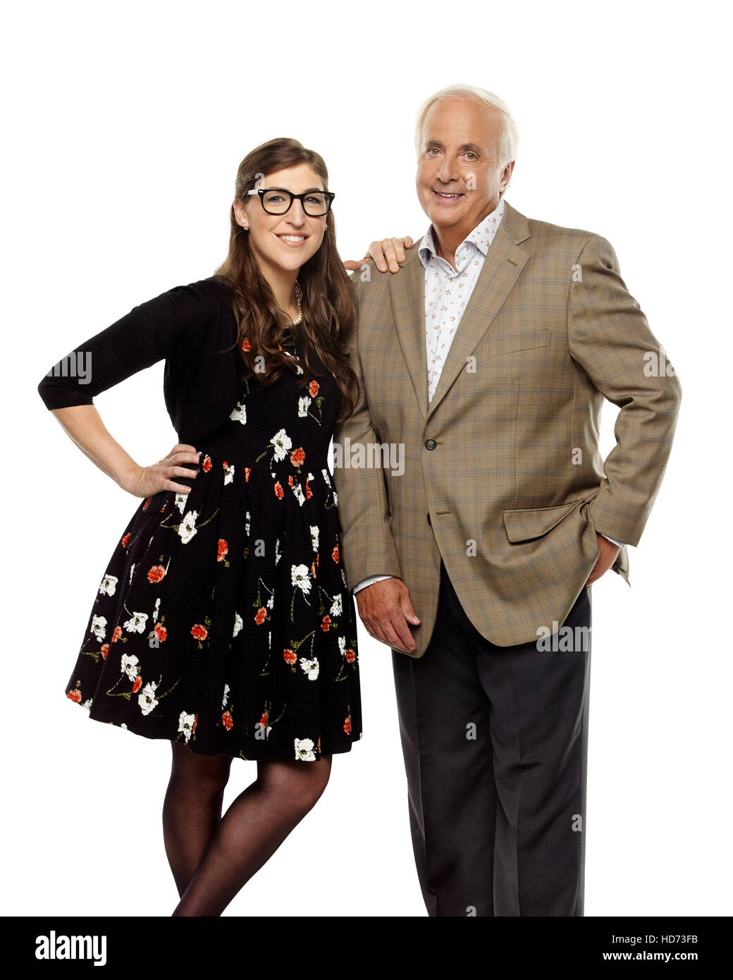 CANDID CAMERA, (from left): Mayim Bialik, Peter Funt, (Season 1, 2014 ...