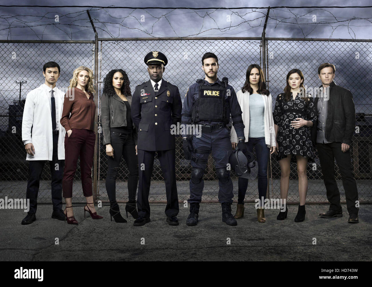 CONTAINMENT, (from left): George Young, Claudia Black, Christina Moses ...