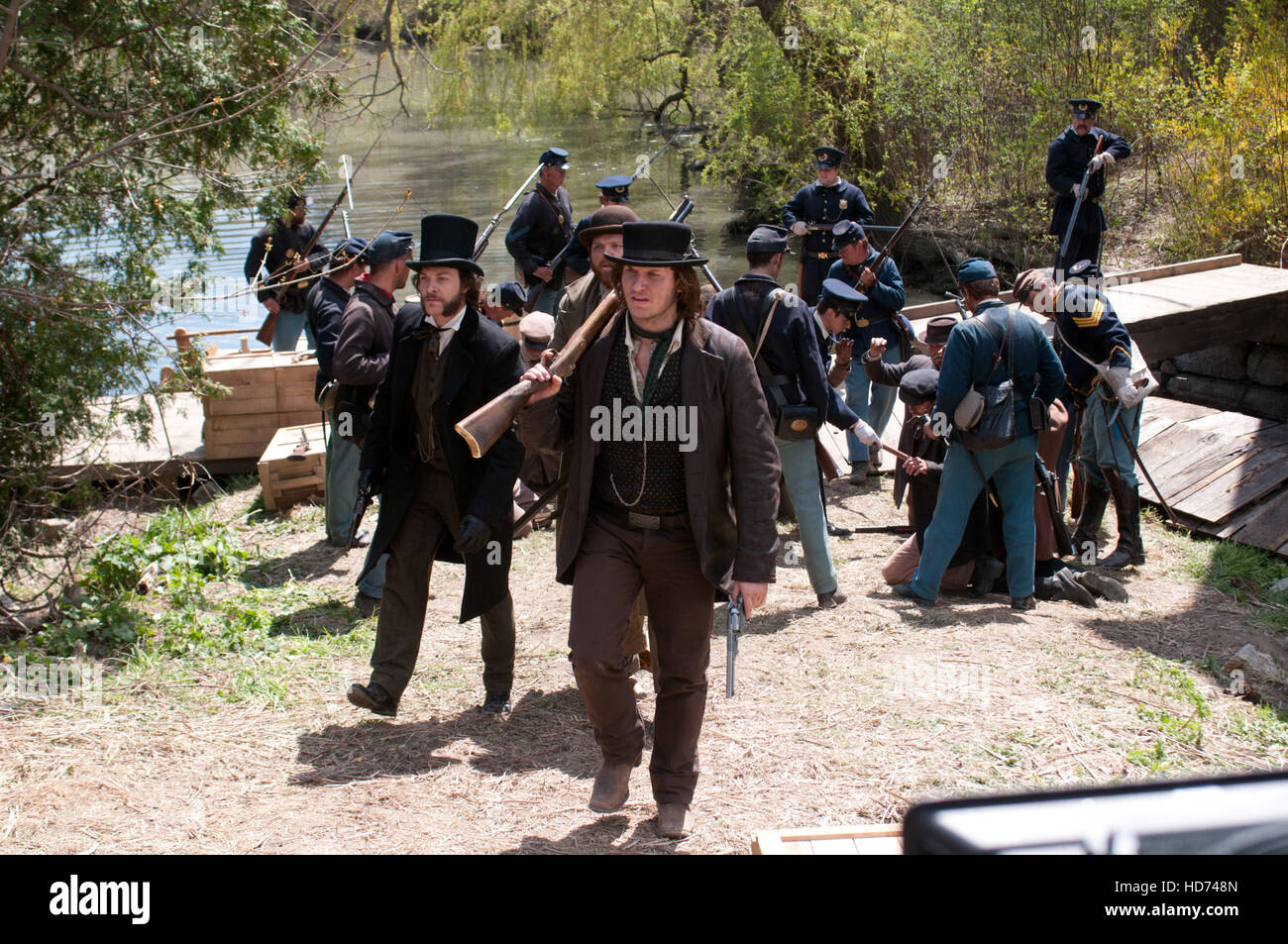 COPPER, (front, from left): Tom Weston-Jones, Kyle Schmid, 'A Vast and ...