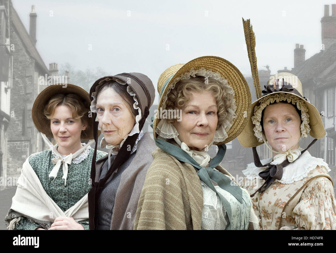 CRANFORD, (from left): Lisa Dillon, Eileen Atkins, Dame Judi Dench ...