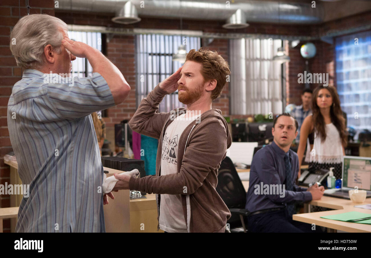 DADS, l-r: Peter Riegert, Seth Green, Giovanni Ribisi, Brenda Song in 'Foul Play' (Season 1 ...