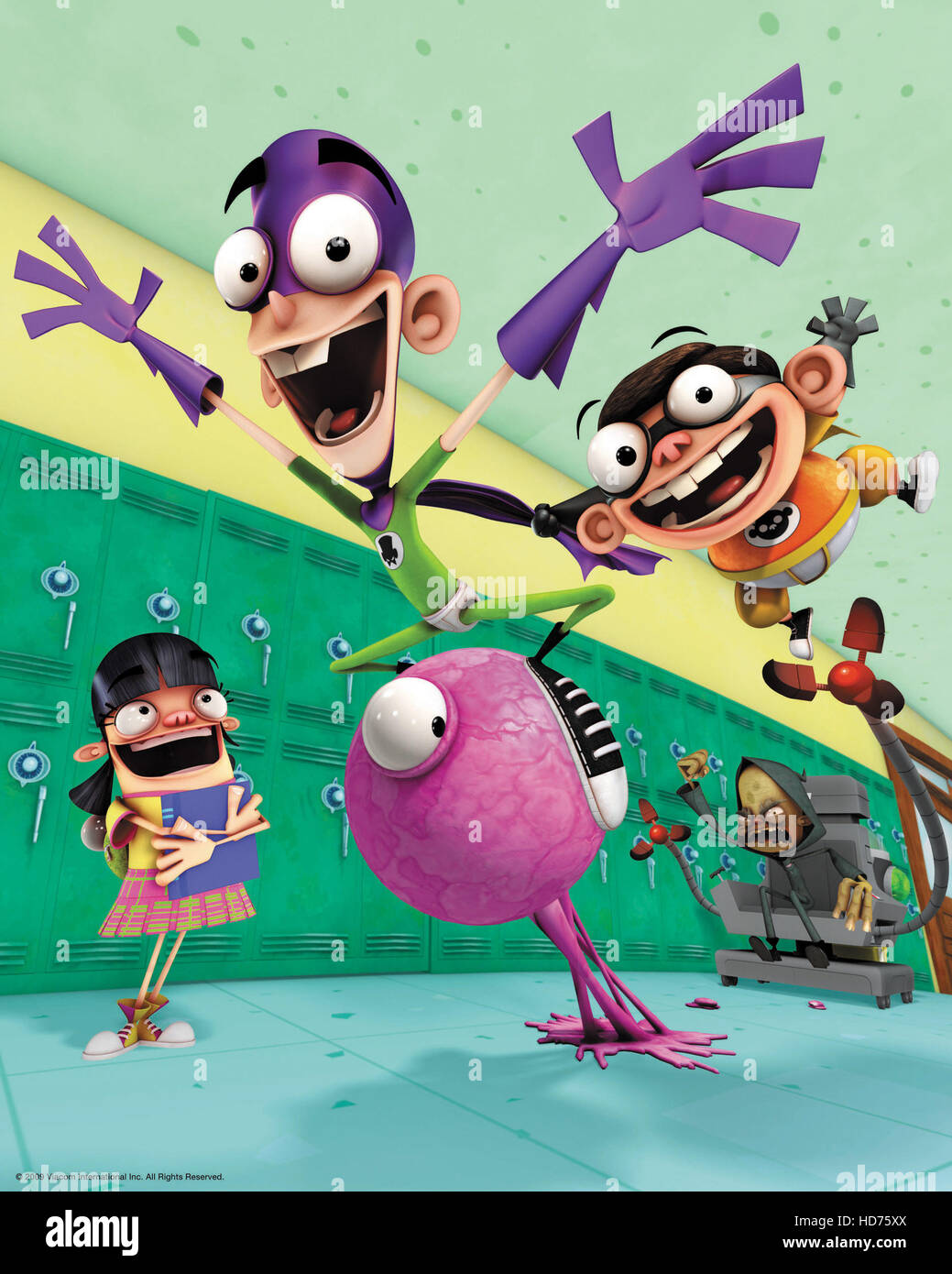 FANBOY AND CHUM CHUM, (from left): Yo, Fanboy, Yum Yum Pink, Chum Chum ...