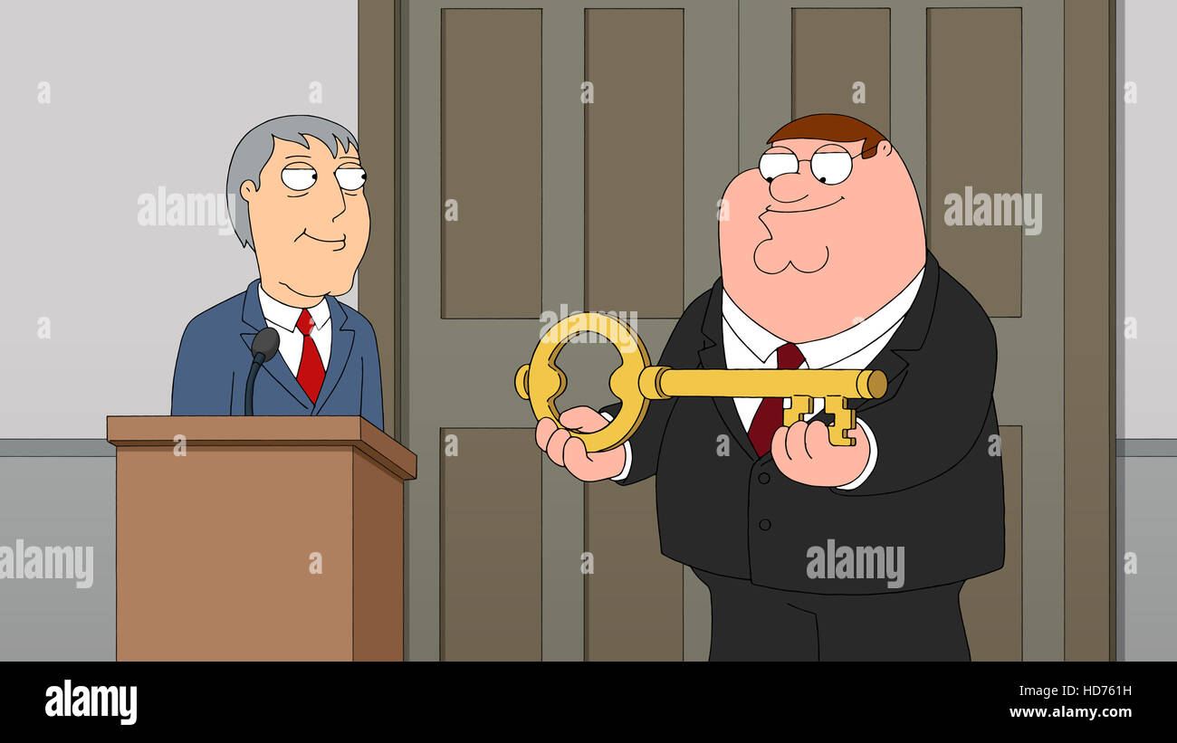 FAMILY GUY, l-r: Mayor Adam West (voice: Adam West), Peter Griffin ...
