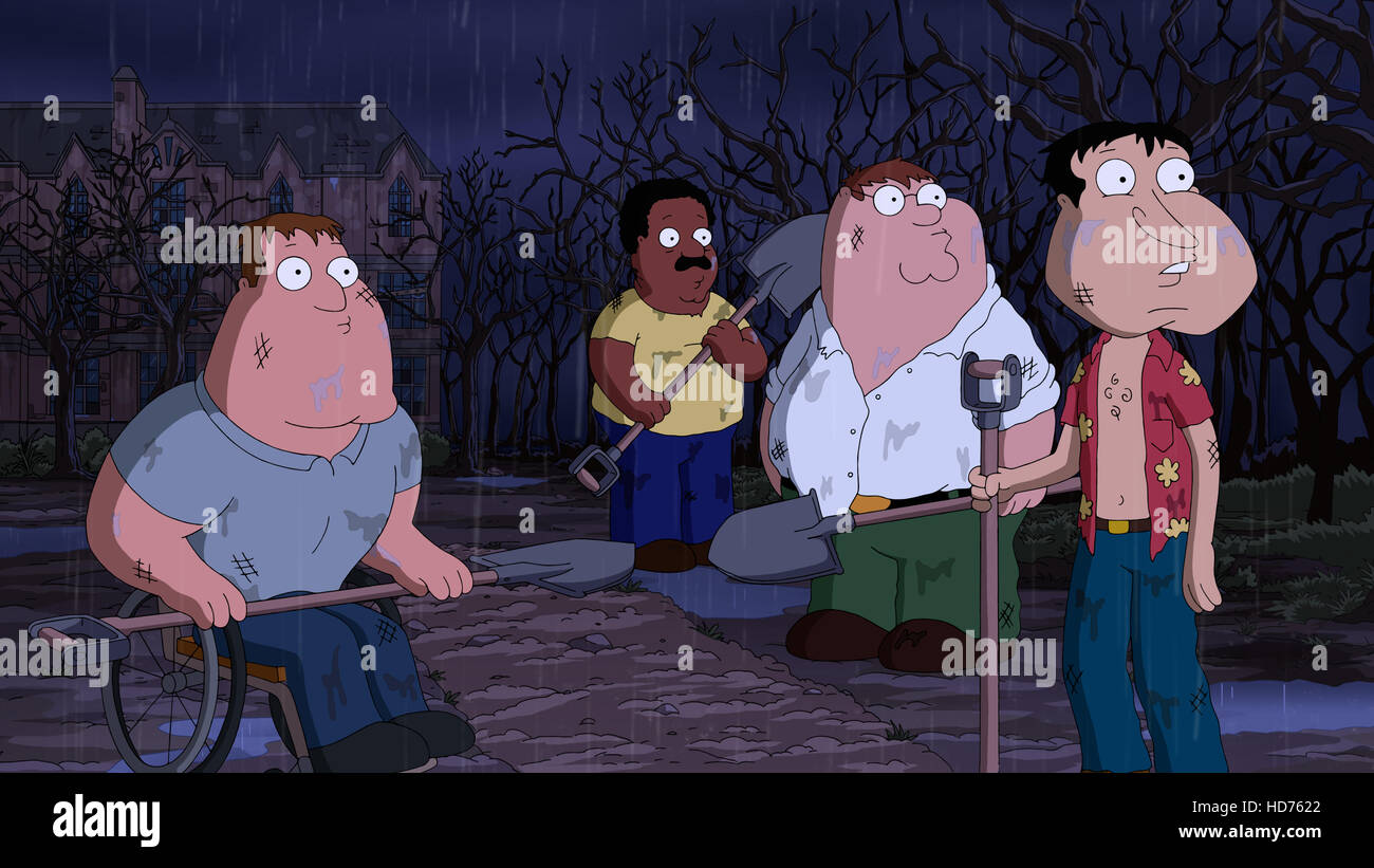 FAMILY GUY, l-r: Joe Swanson, Cleveland Brown, Peter Griffin, Glen ...