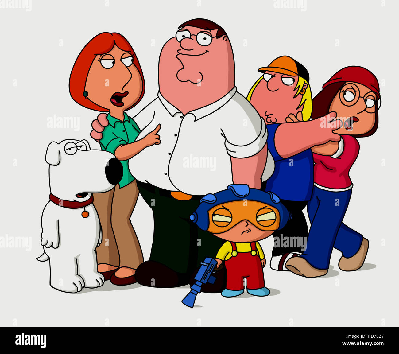 FAMILY GUY, 1999-2002, The Griffins (l-r: Brian, Lois, Peter, Stewie ...