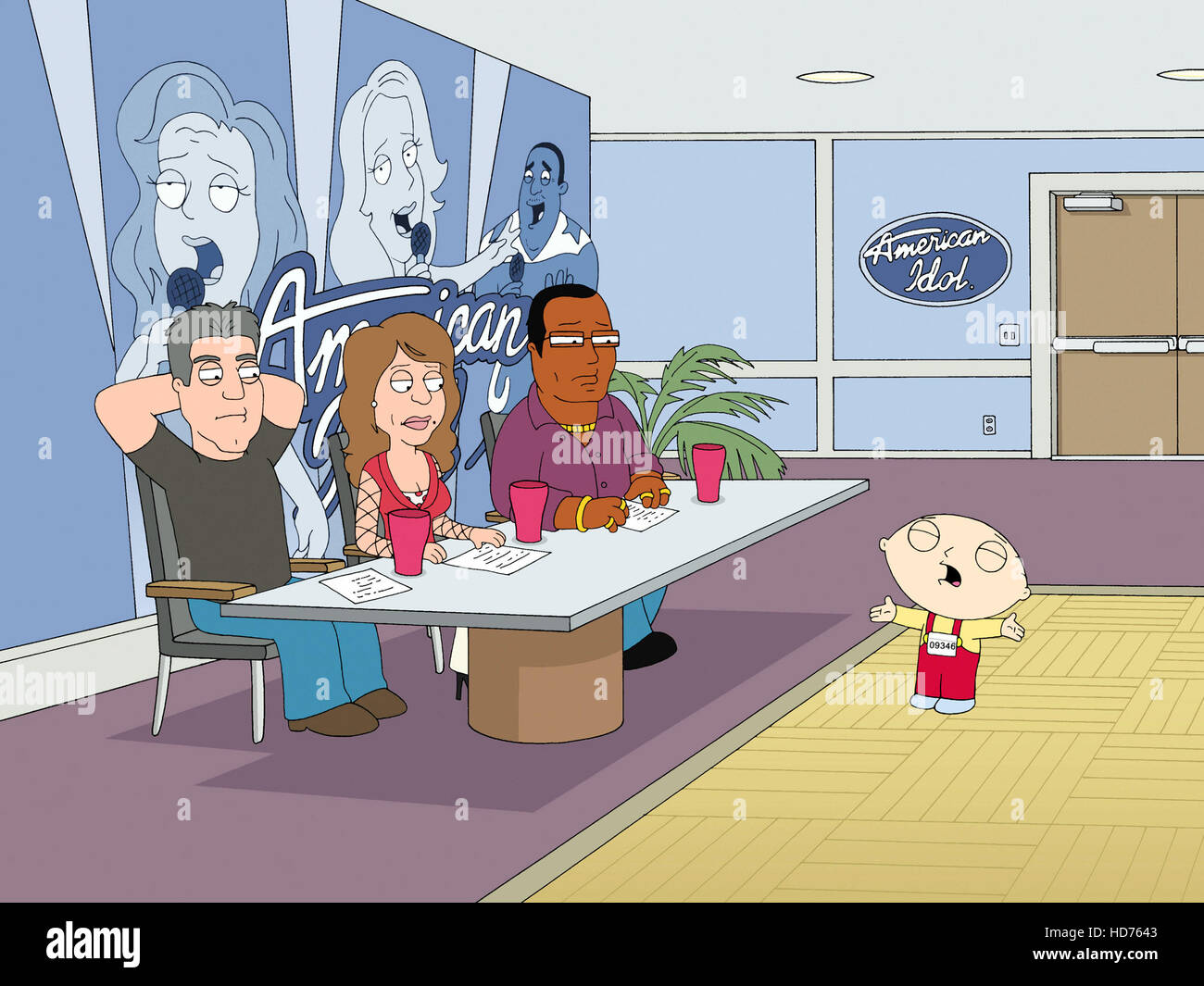FAMILY GUY, Simon Cowell, Paula Abdul, Randy Jackson, Stewie, 'Lois ...