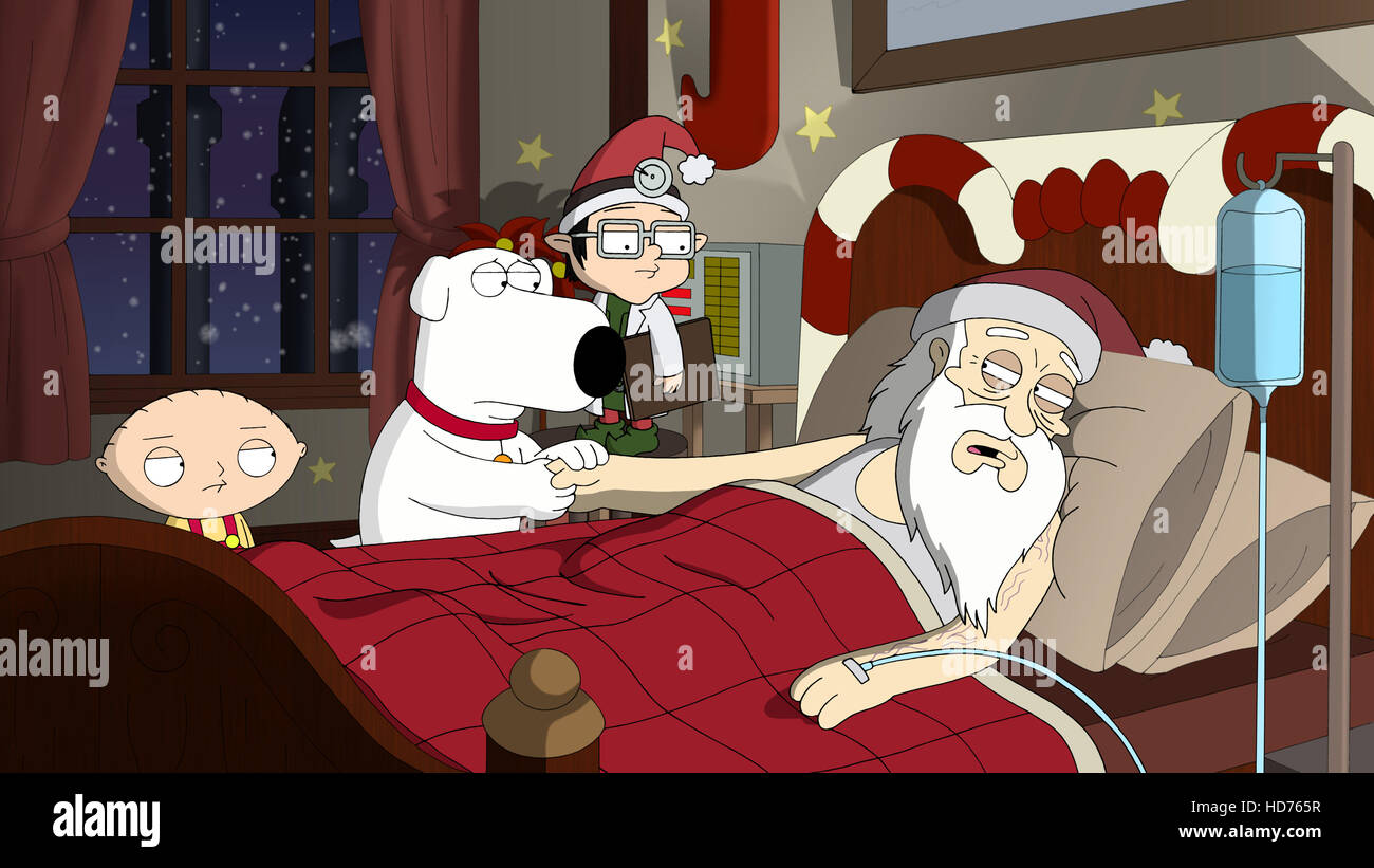 FAMILY GUY, (from left): Stewie Griffin, Brian the dog, elf, Santa ...