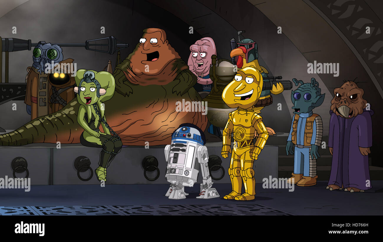 FAMILY GUY, Jabba the Hutt/Joe Swanson, R2D2/Cleveland Brown, C-3PO ...