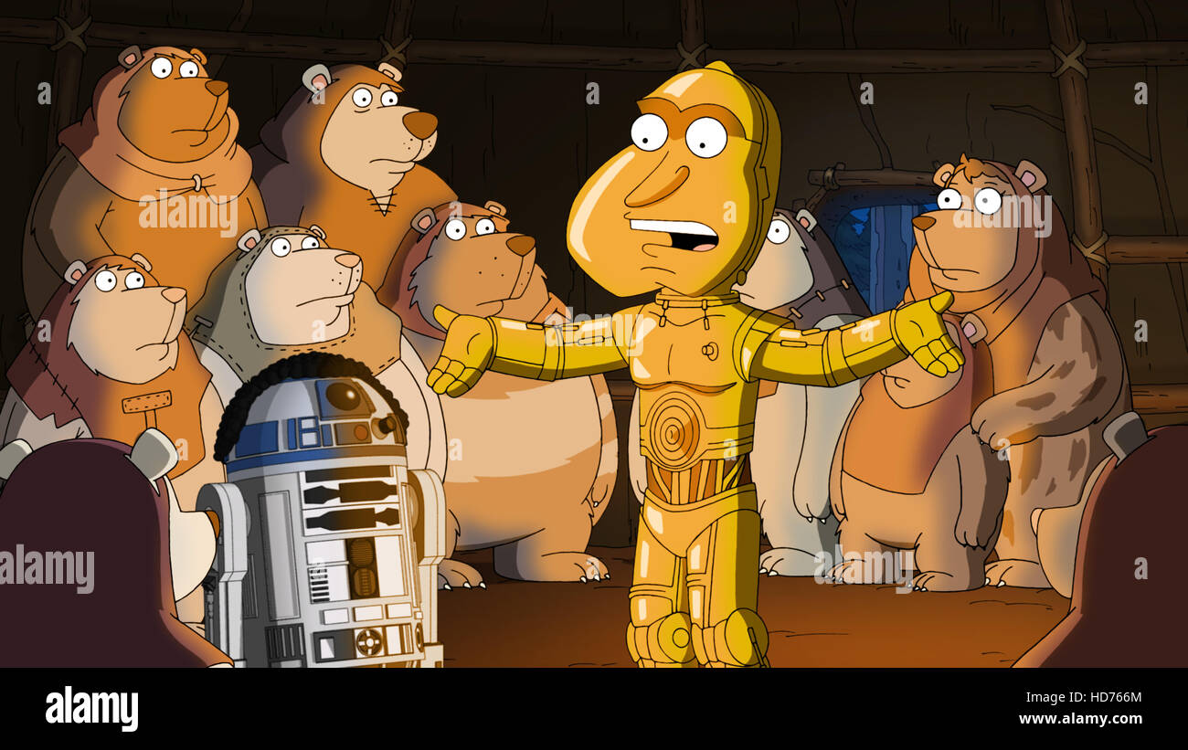 FAMILY GUY, R2D2/Cleveland Brown, C-3PO/Glenn Quagmire (center ...