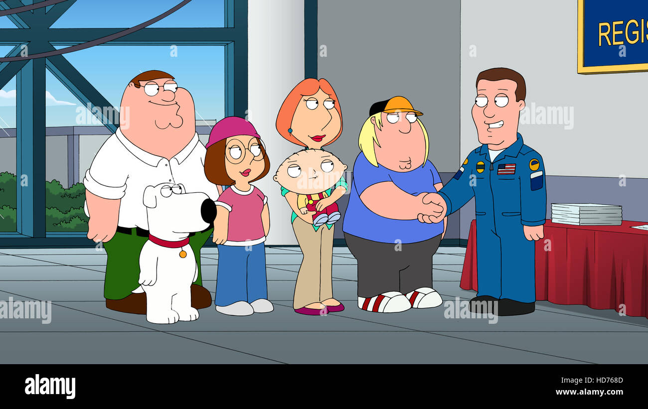 FAMILY GUY, l-r: Peter Griffin, Brian Griffin, Meg Griffin, Lois ...
