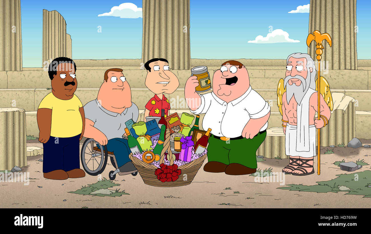 FAMILY GUY, l-r: Cleveland Brown, Joe Swanson, Glen Quagmire, Peter ...