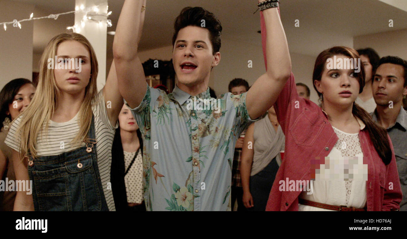 FAKING IT, (from left): Rita Volk, Michael Willet, Katie Stevens ...