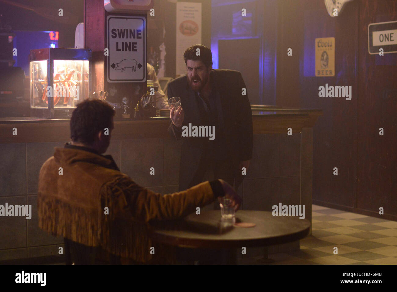 FARGO, (from left): Russell Harvard (back to camera), Adam Goldberg ...