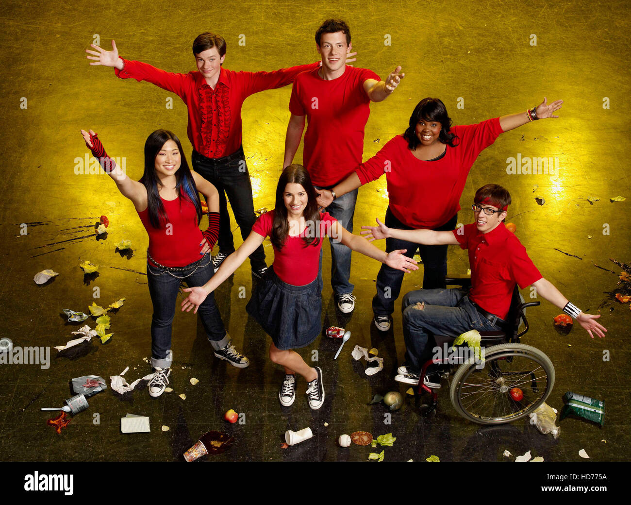 GLEE, (clockwise, from top left): Chris Colfer, Cory Monteith, Amber ...