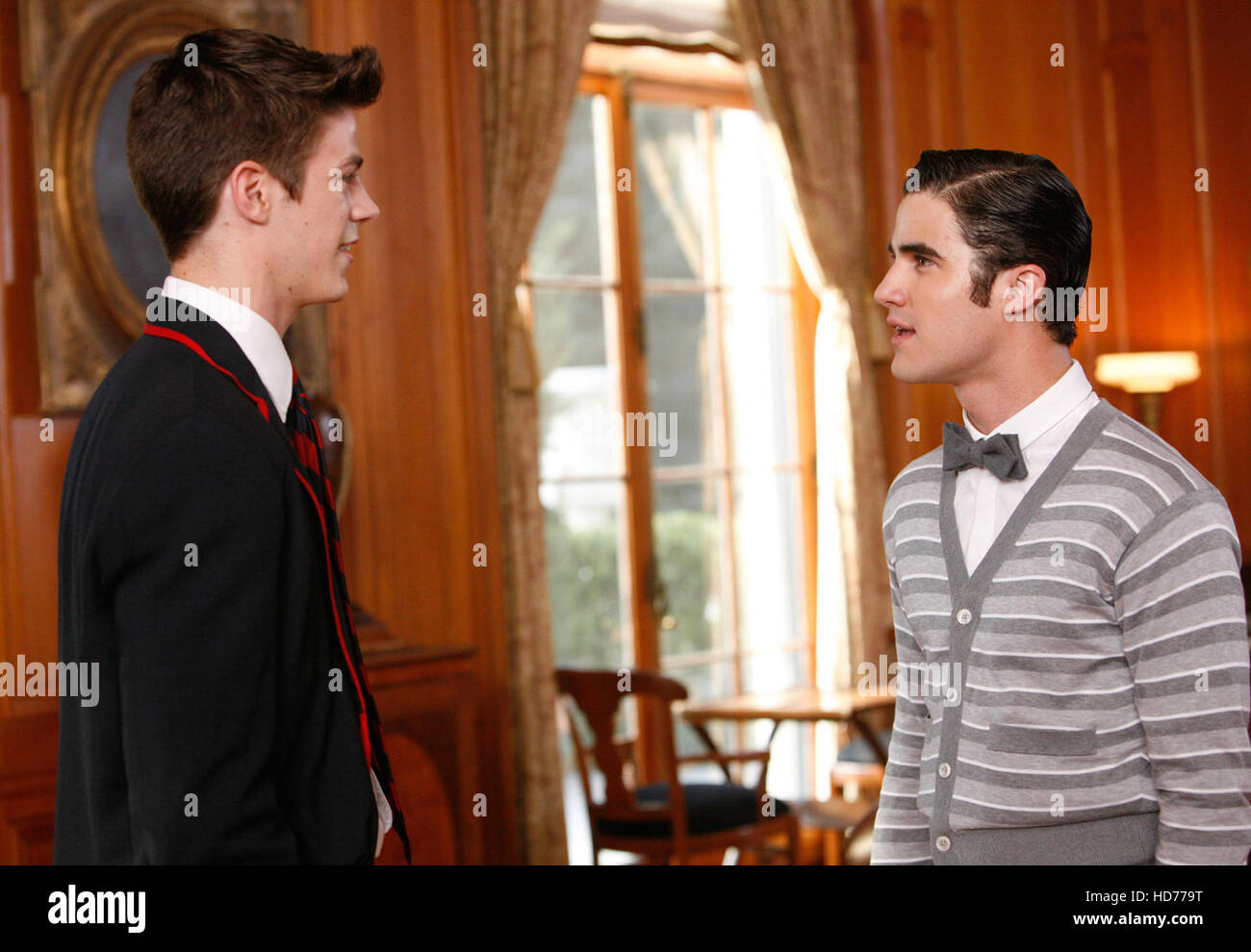 GLEE, (from left): Grant Gustin, Darren Criss, 'The First Time ...