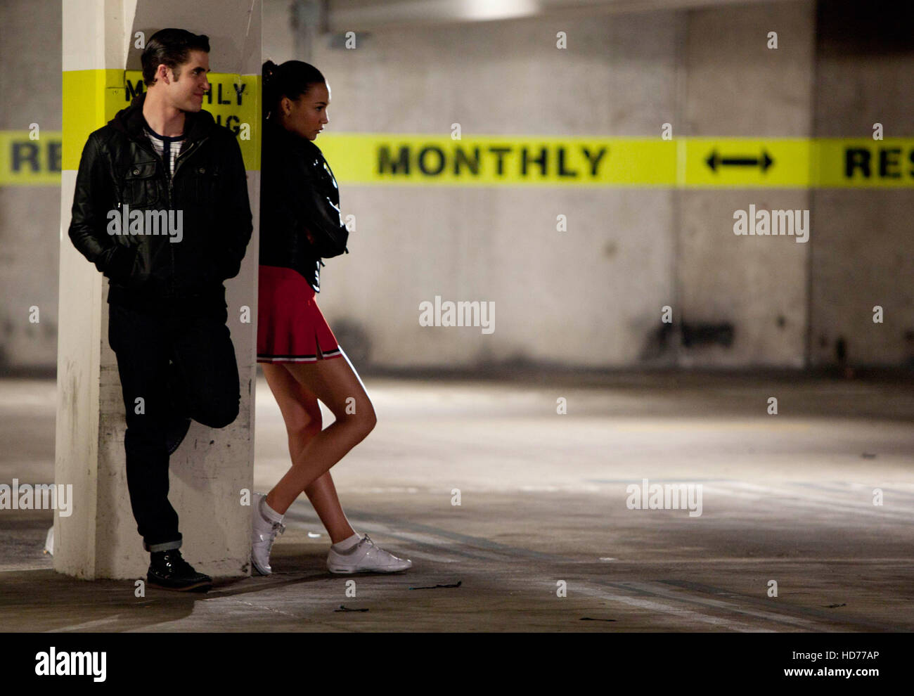 GLEE, (from left): Darren Criss, Naya Rivera, 'Michael', (Season 3, ep ...