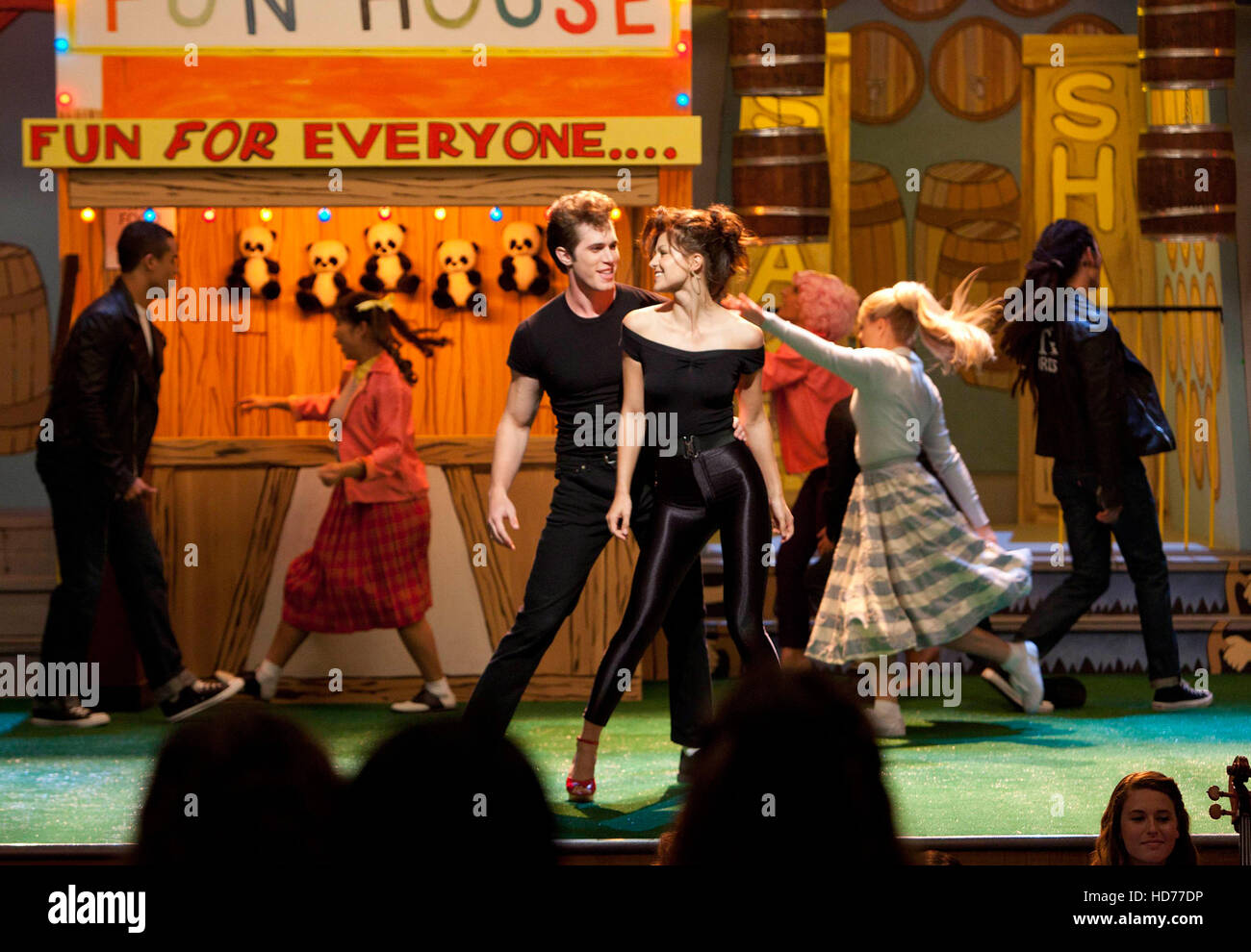 GLEE, l-r: Jacob Artist, Jenna Ushkowitz, Blake Jenner, Melissa Benoist ...