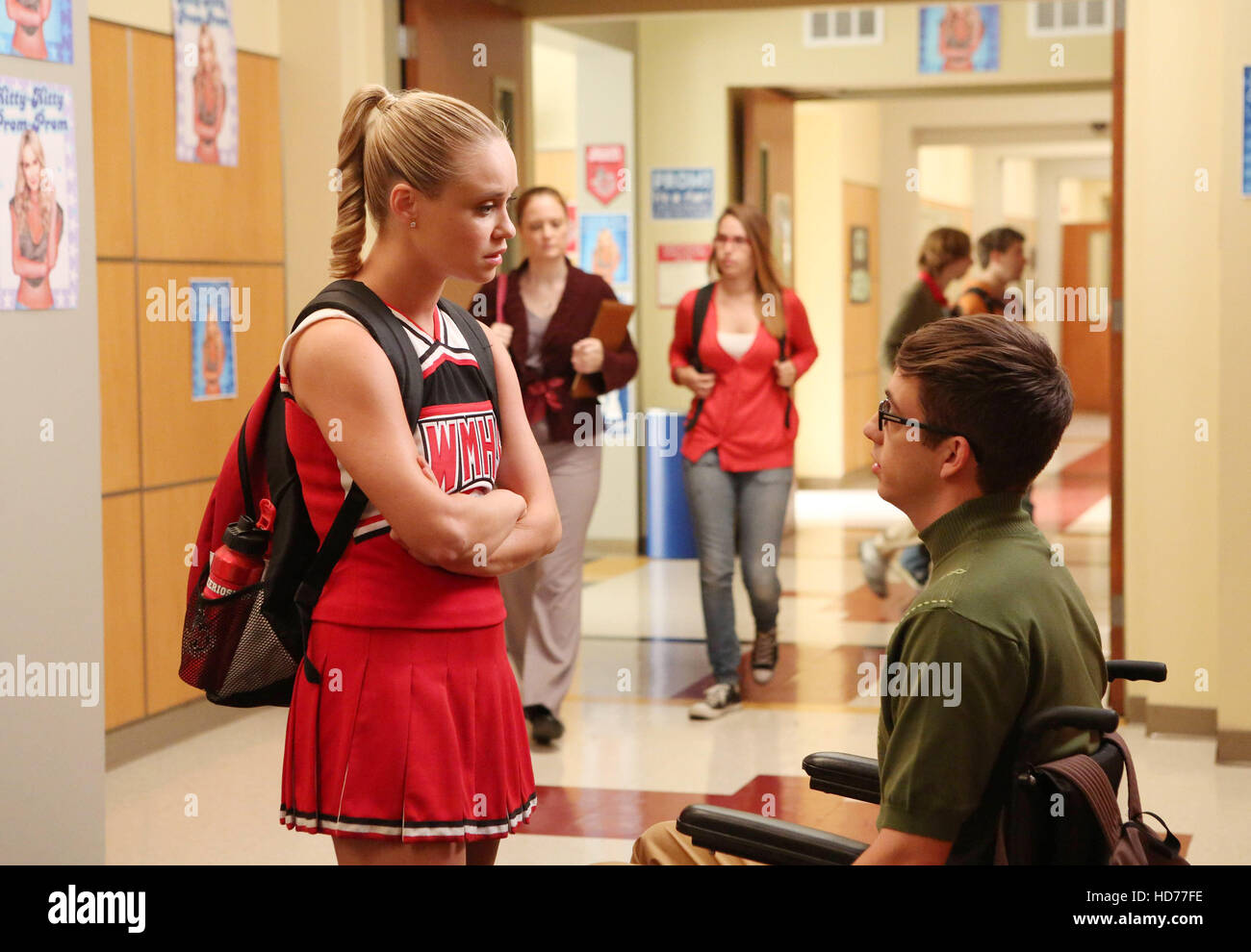 GLEE, (front, from left): Becca Tobin, Kevin McHale, 'Tina In The Sky ...