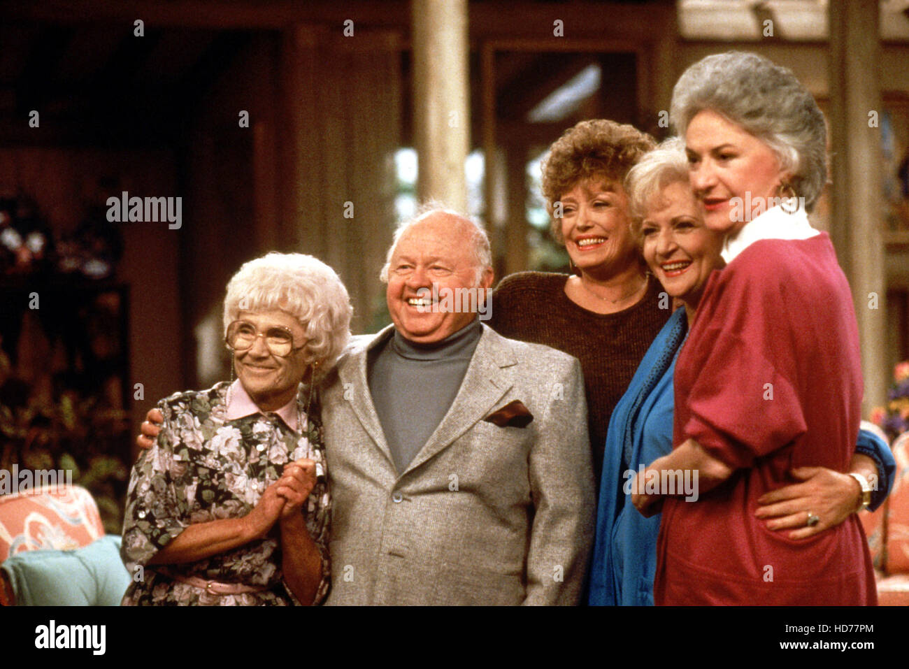 THE GOLDEN GIRLS, Estelle Getty, Mickey Rooney, Rue McClanahan, Betty ...