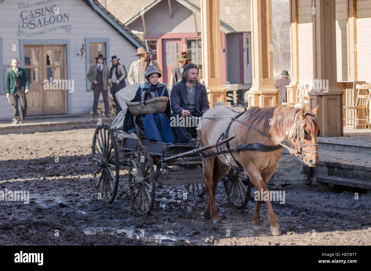 HELL ON WHEELS, l-r: Mackenzie Porter, Anson Mount in 'Chicken Hill ...