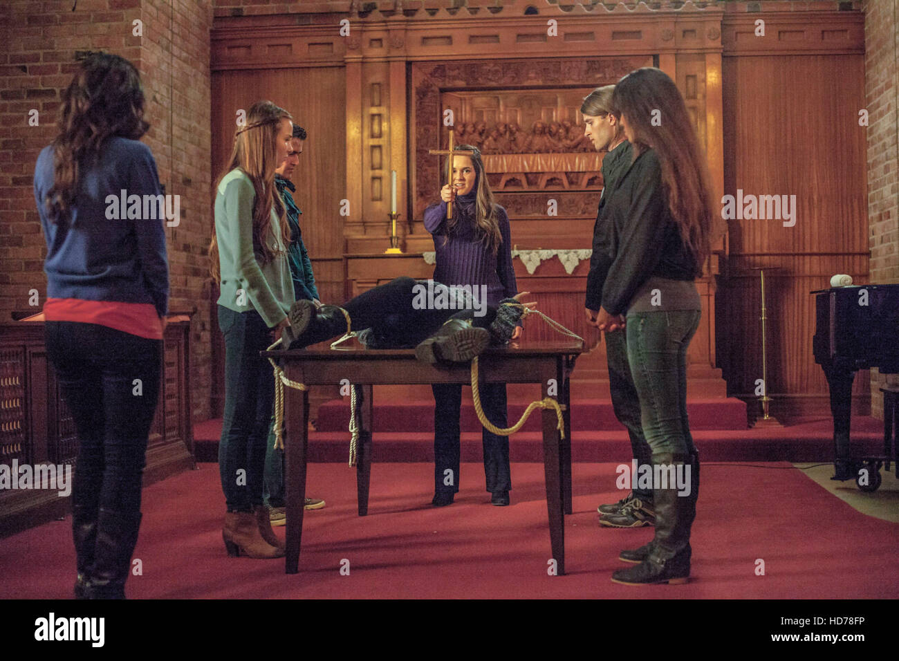 HIGH SCHOOL POSSESSION, center: Shanley Caswell, 2014. ph: Hybrid LLC ...