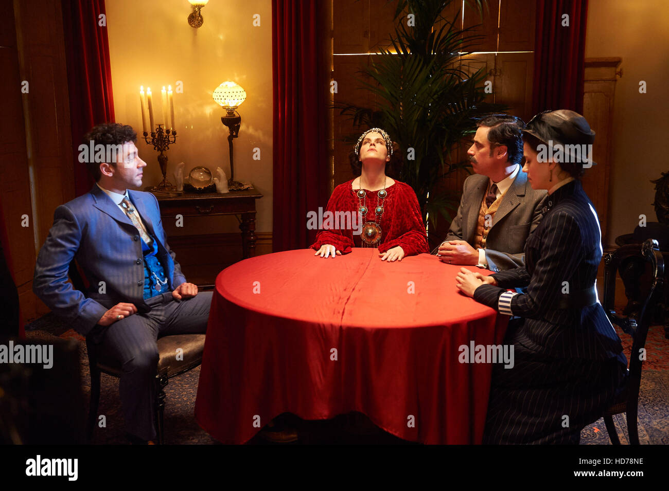 HOUDINI AND DOYLE, (from left): Michael Weston, Emily Hampshire ...