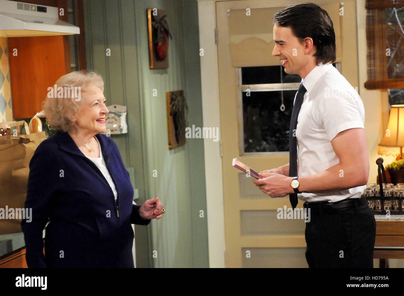 HOT IN CLEVELAND, (from left): Betty White, Christopher Gorham ...