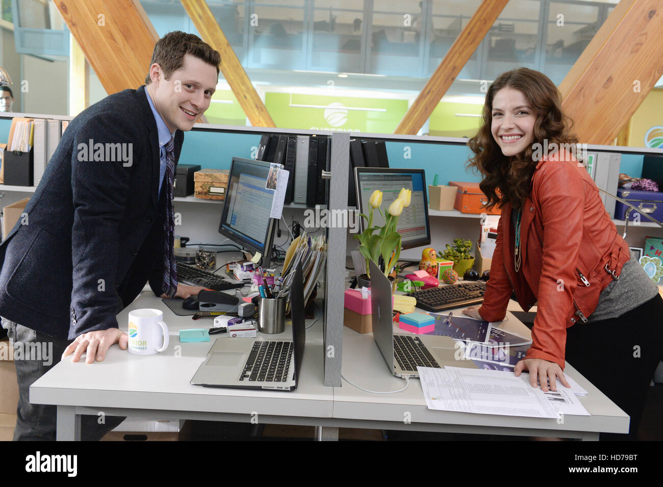 KEVIN FROM WORK, (from left): Noah Reid, Paige Spara, (Season 1, 2015 ...