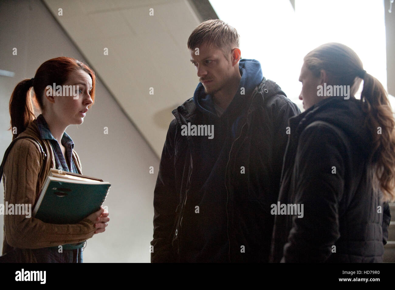 THE KILLING, (from left): Kacey Rohl, Joel Kinnaman, Mireille Enos ...