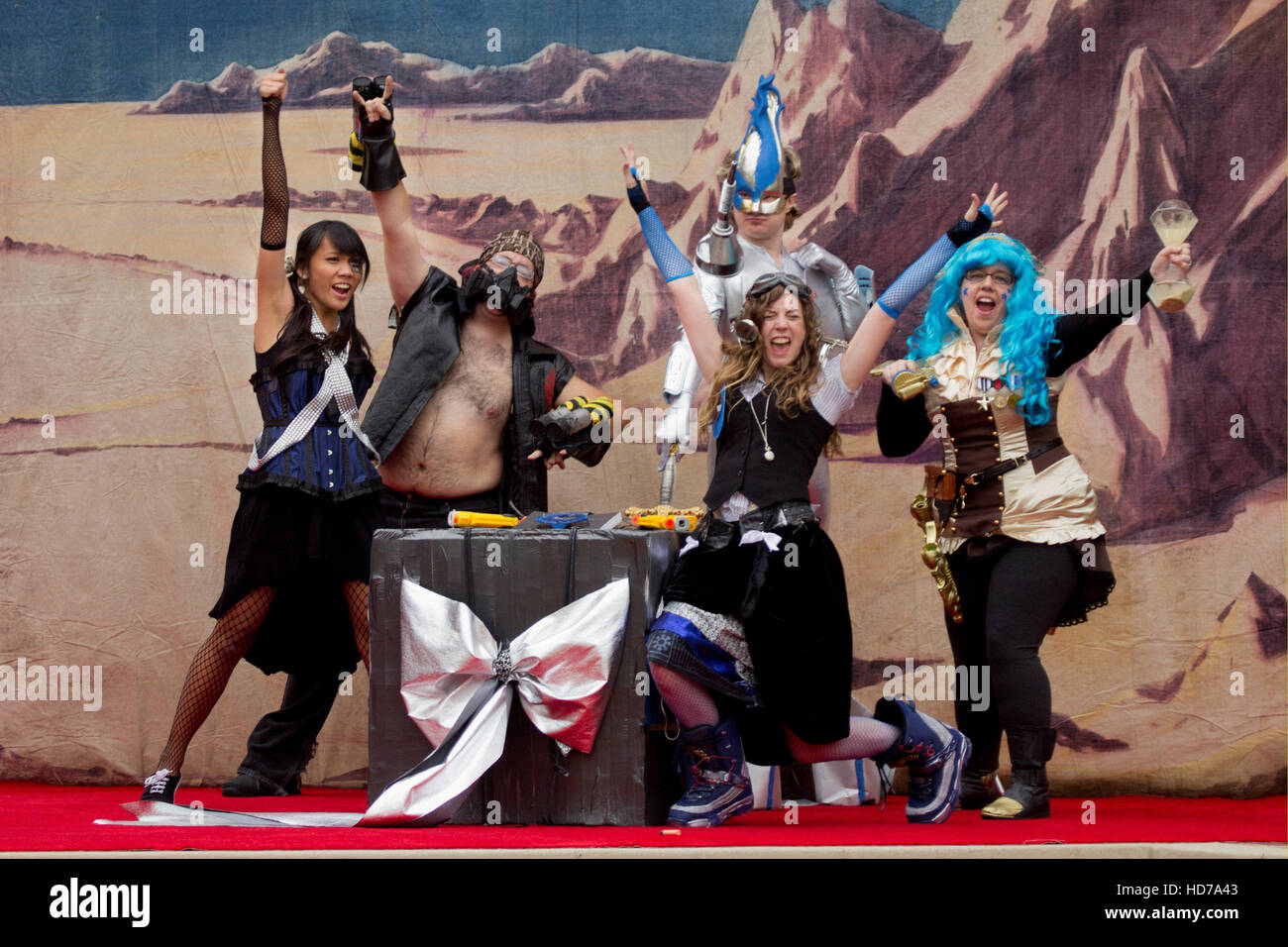 KING OF THE NERDS, l-r: Celeste Anderson, Brandon Moore, Virgil ...