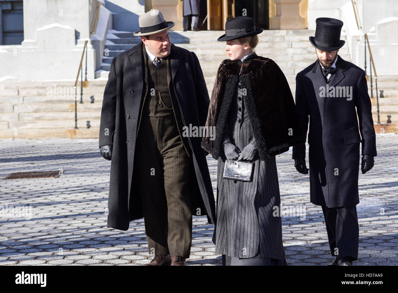 THE KNICK, (from left): David Fierro, Juliet Rylance, Michael Angarano ...