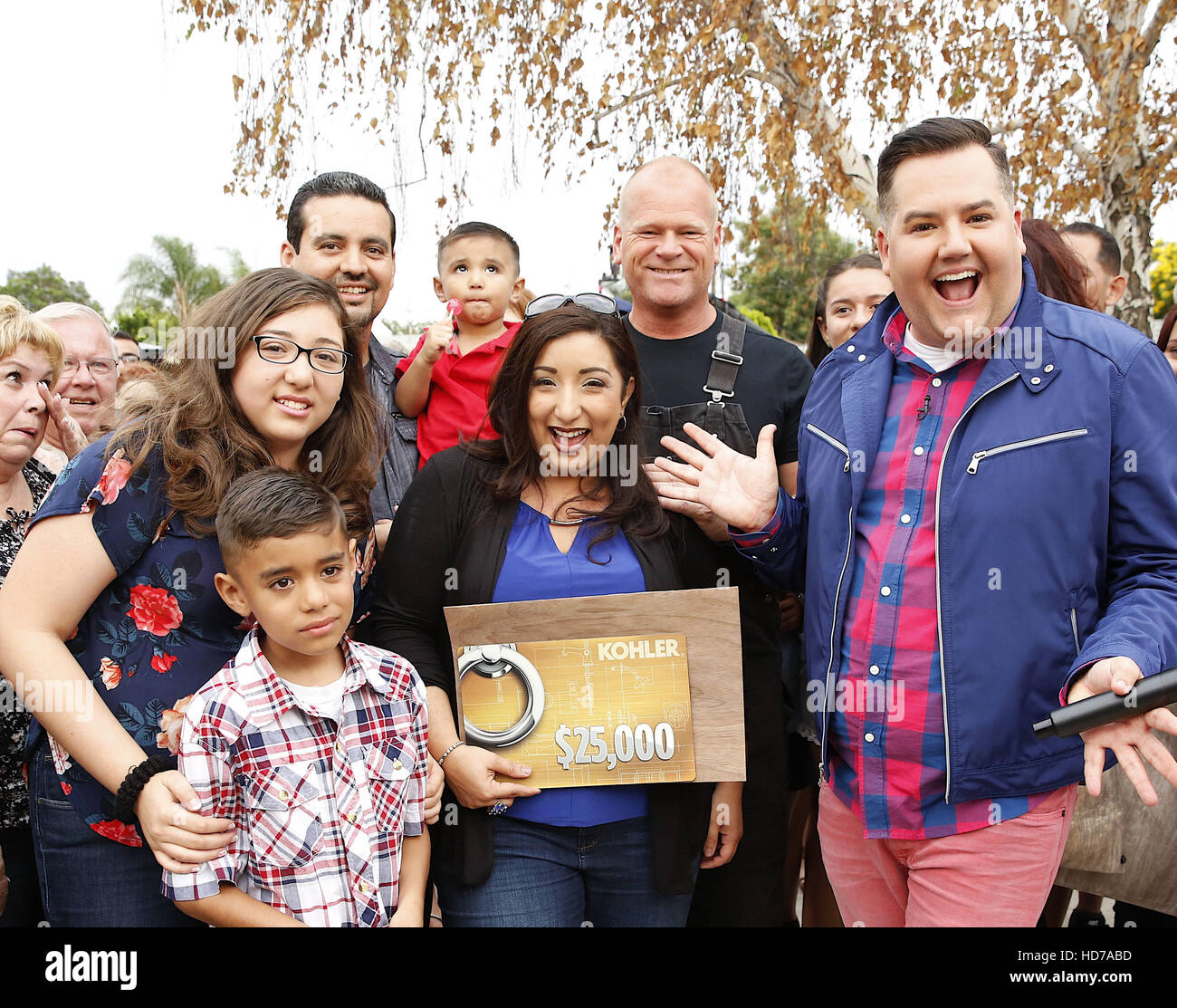 KNOCK KNOCK LIVE, co-host Mike Holmes (back, center), co-host Ross ...