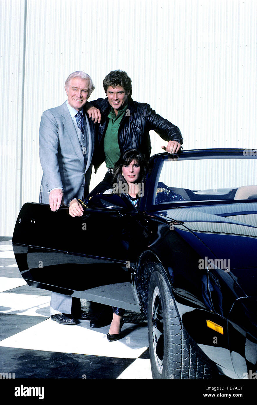 KNIGHT RIDER, Edward Mulhare, David Hasselhoff, Patricia McPherson ...
