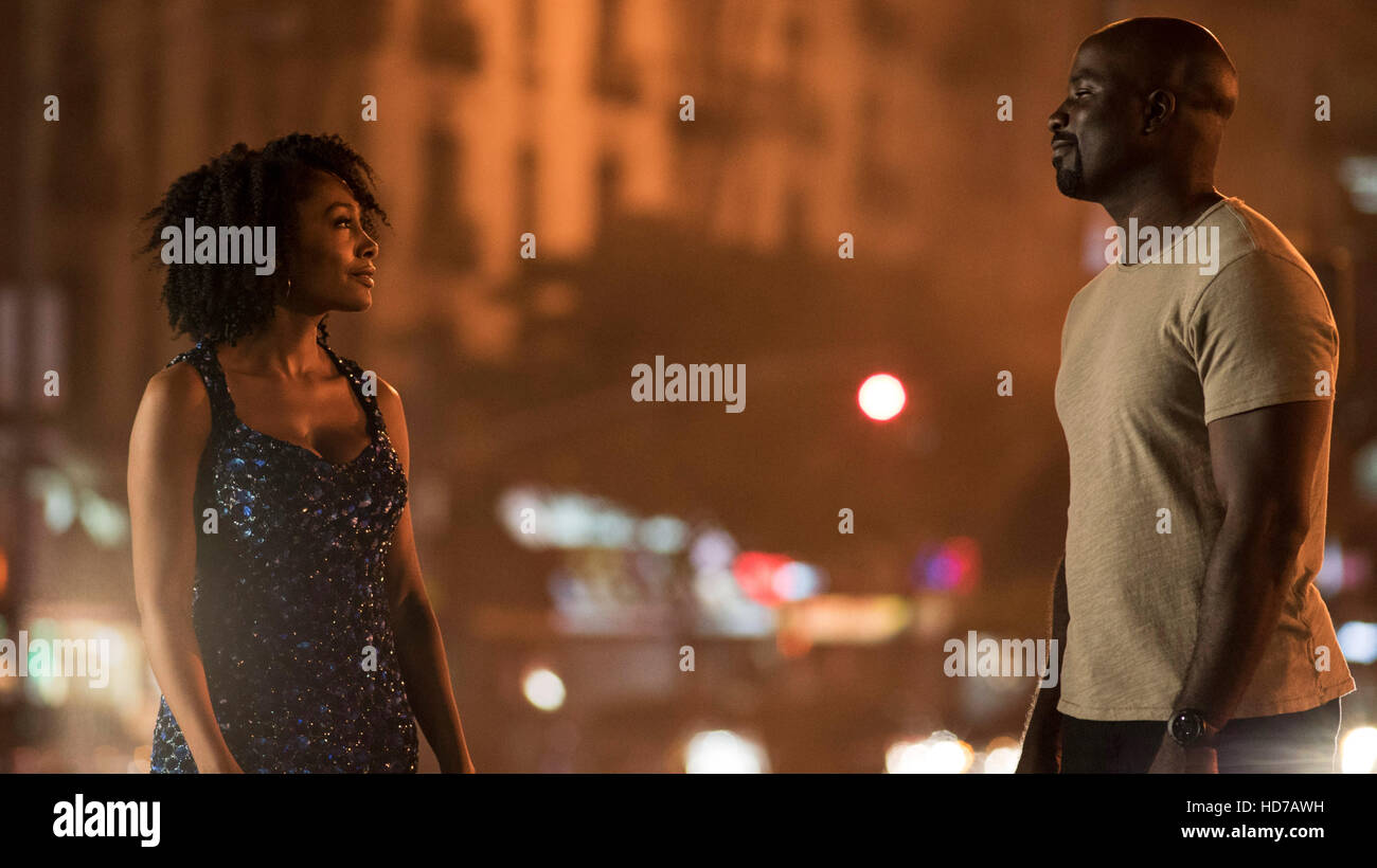 LUKE CAGE, (aka MARVEL'S LUKE CAGE), l-r: Simone Missick, Mike Colter ...