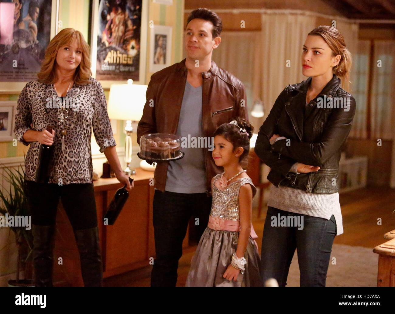 LUCIFER, l-r: Rebecca de Mornay, Kevin Alejandro, Scarlett Estevez ...