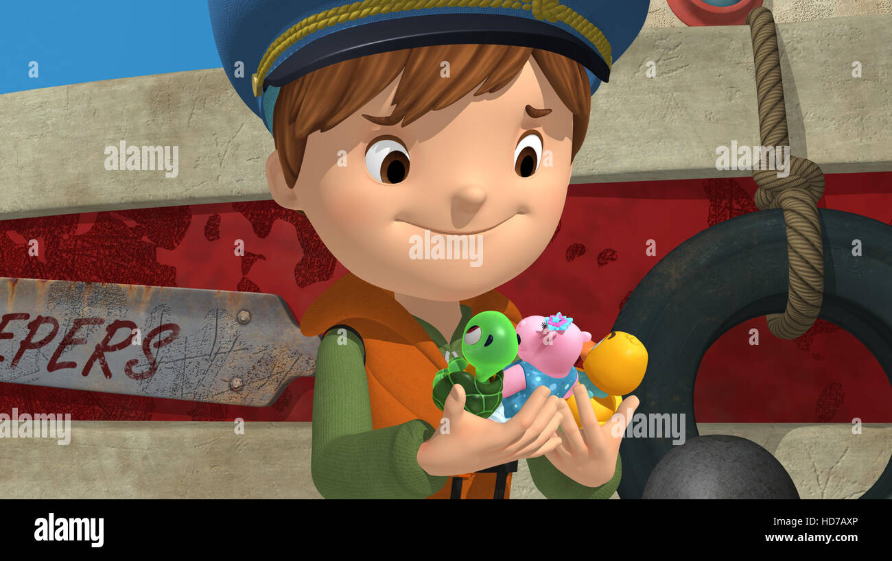 LUCKY DUCK, (from left): Danny, Snap (the turtle), Flo (the hippo ...