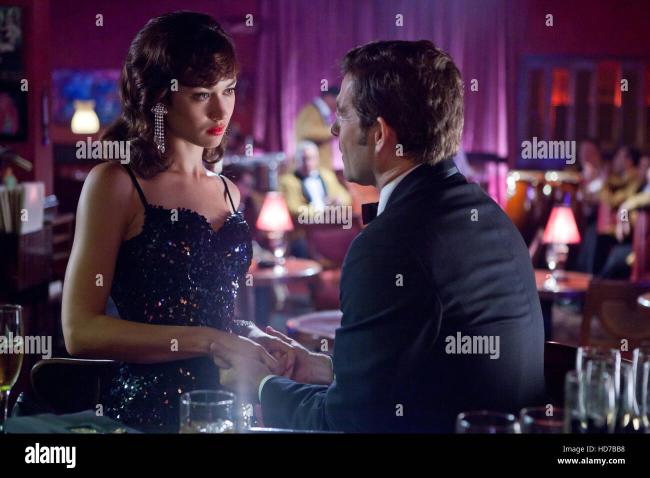 MAGIC CITY, l-r: Olga Kurylenko, Steven Brand in 'Castles Made Of Sand' (Season 1, Episode 3 ...