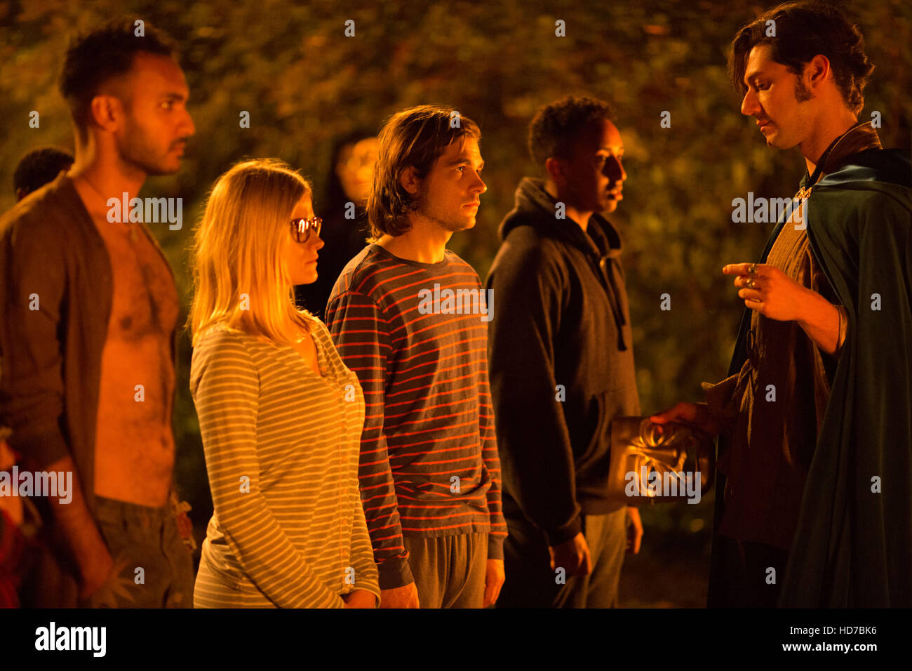 THE MAGICIANS, Olivia Taylor Dudley (2nd from left), Jason Ralph ...