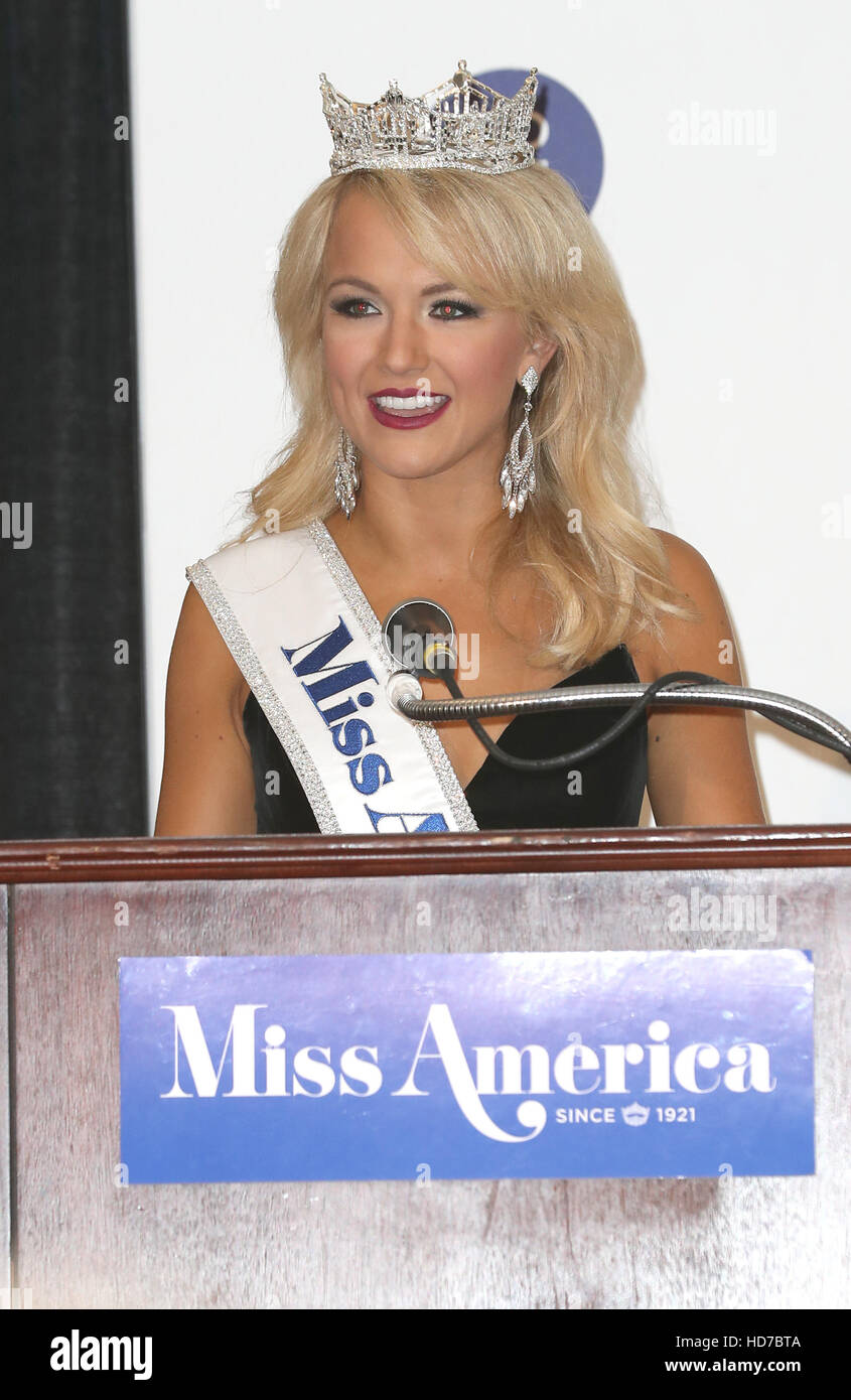 2017 Miss America Savvy Shields Press Conference at Boardwalk Hall in ...