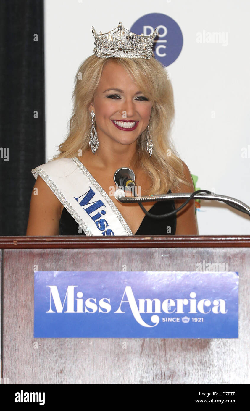 2017 Miss America Savvy Shields Press Conference at Boardwalk Hall in ...