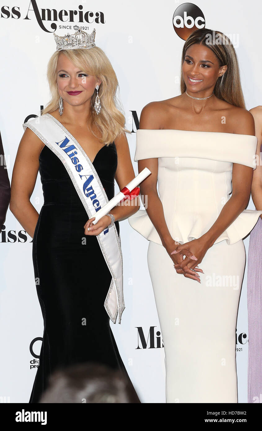 2017 Miss America Savvy Shields Press Conference at Boardwalk Hall in ...