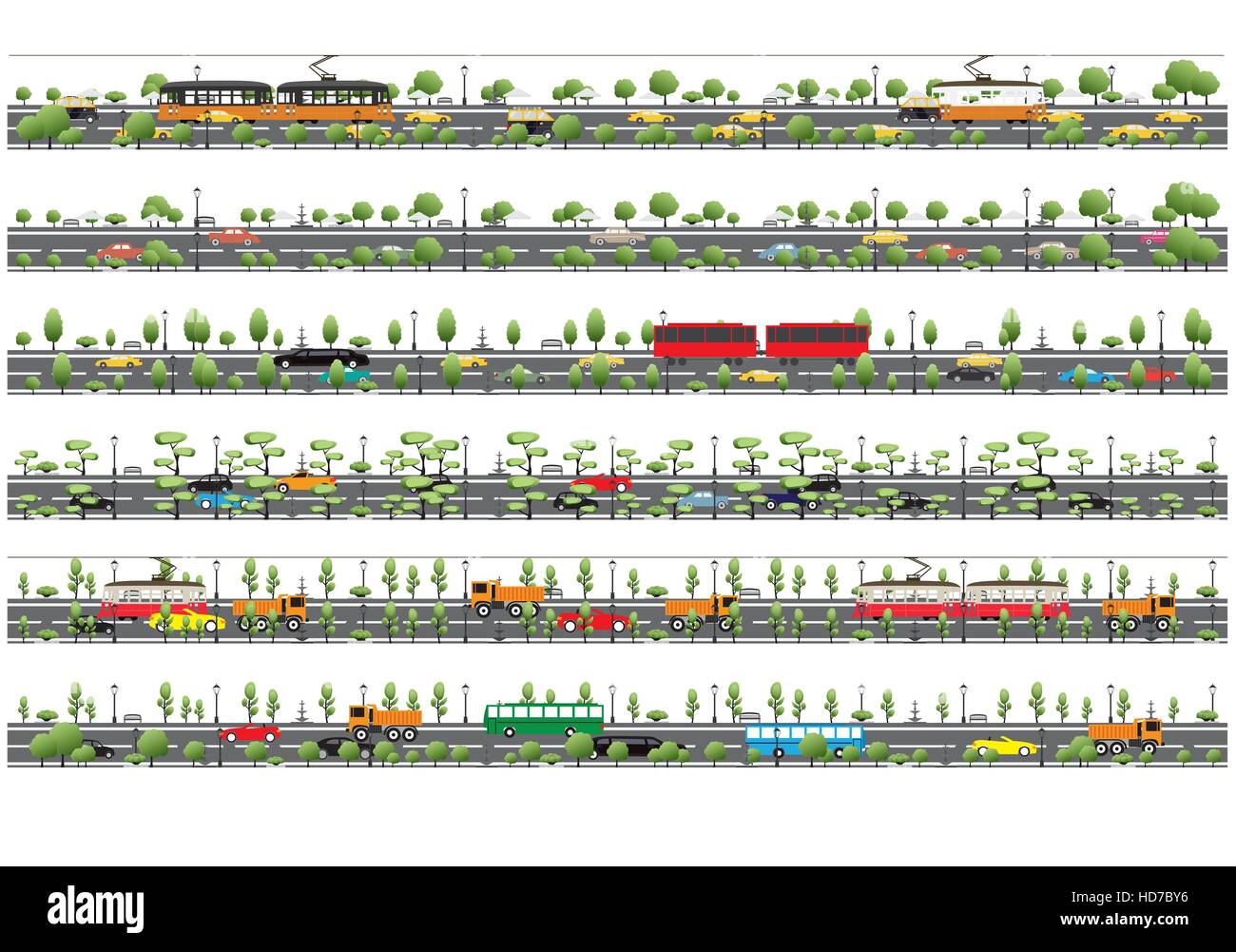 City car dump flat Stock Vector Images - Alamy