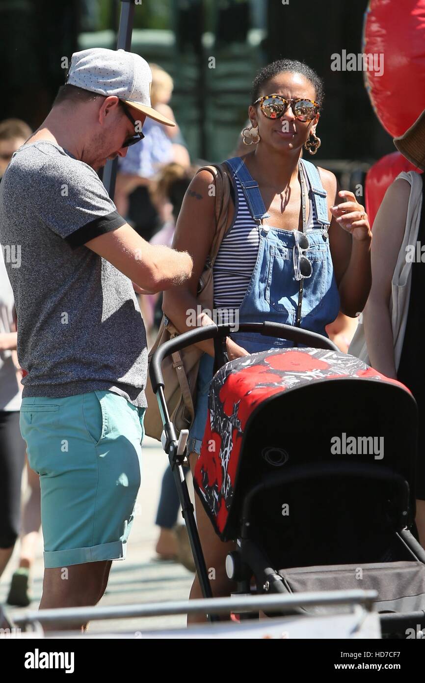 Marsha Thomason and Craig Sykes visit a Farmers' Market with their ...
