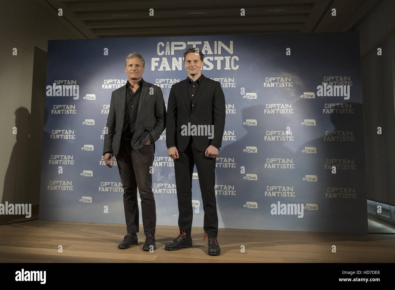 Viggo Mortensen (left) and Matt Ross attending a photocall for 'Captain ...