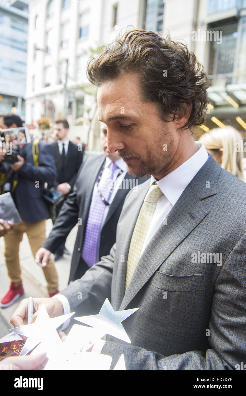 Matthew McConaughey attending the premiere of 'Sing' at the Princess of ...