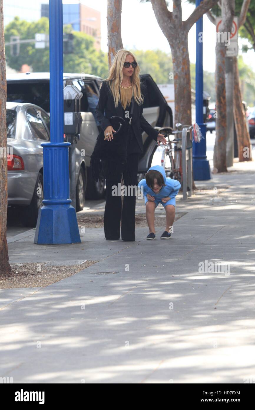 Rachel Zoe was spotted taking her son, Skyler, to get yogurt in West ...