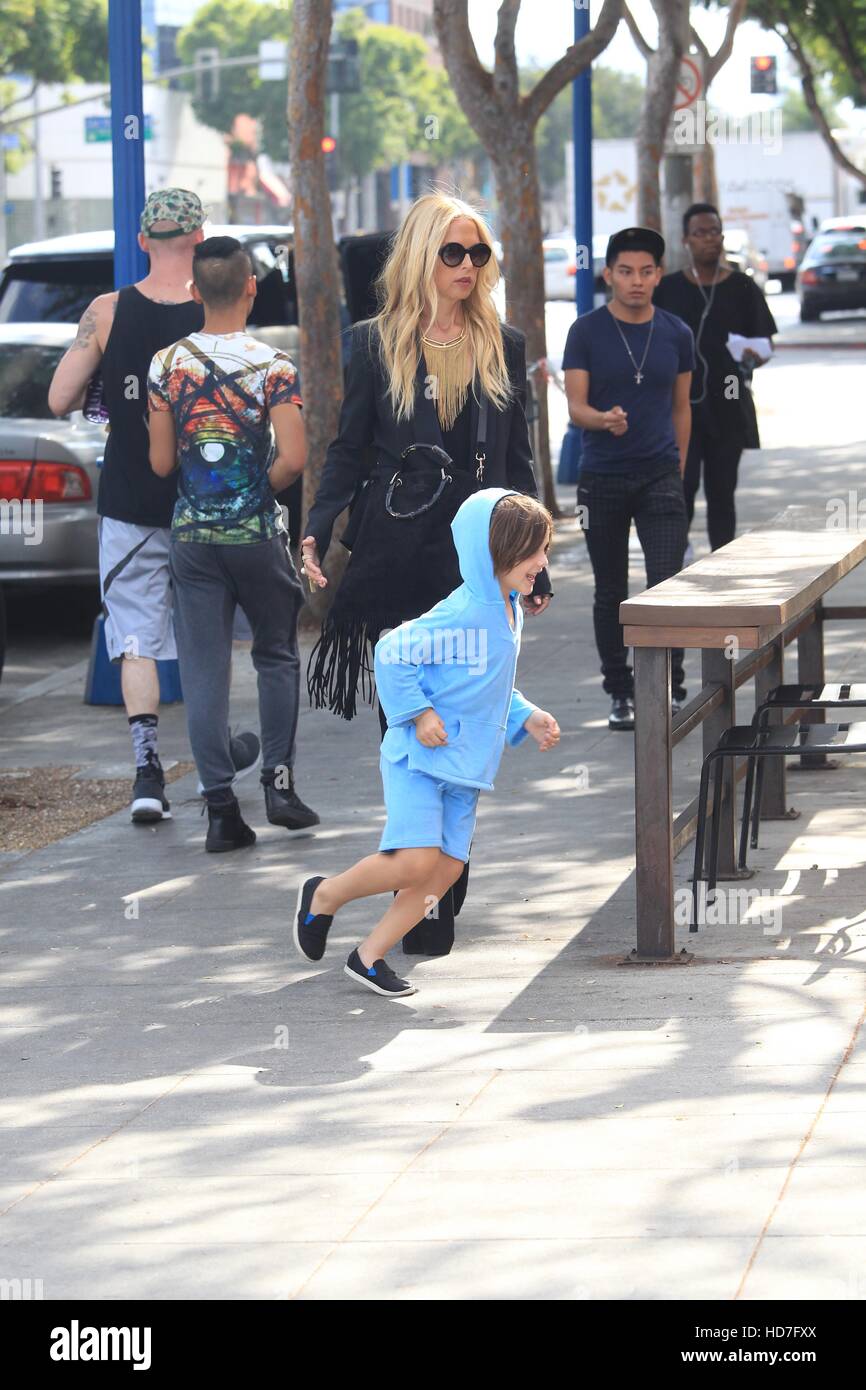 Rachel Zoe was spotted taking her son, Skyler, to get yogurt in West ...