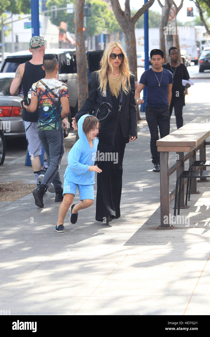 Rachel Zoe was spotted taking her son, Skyler, to get yogurt in West ...