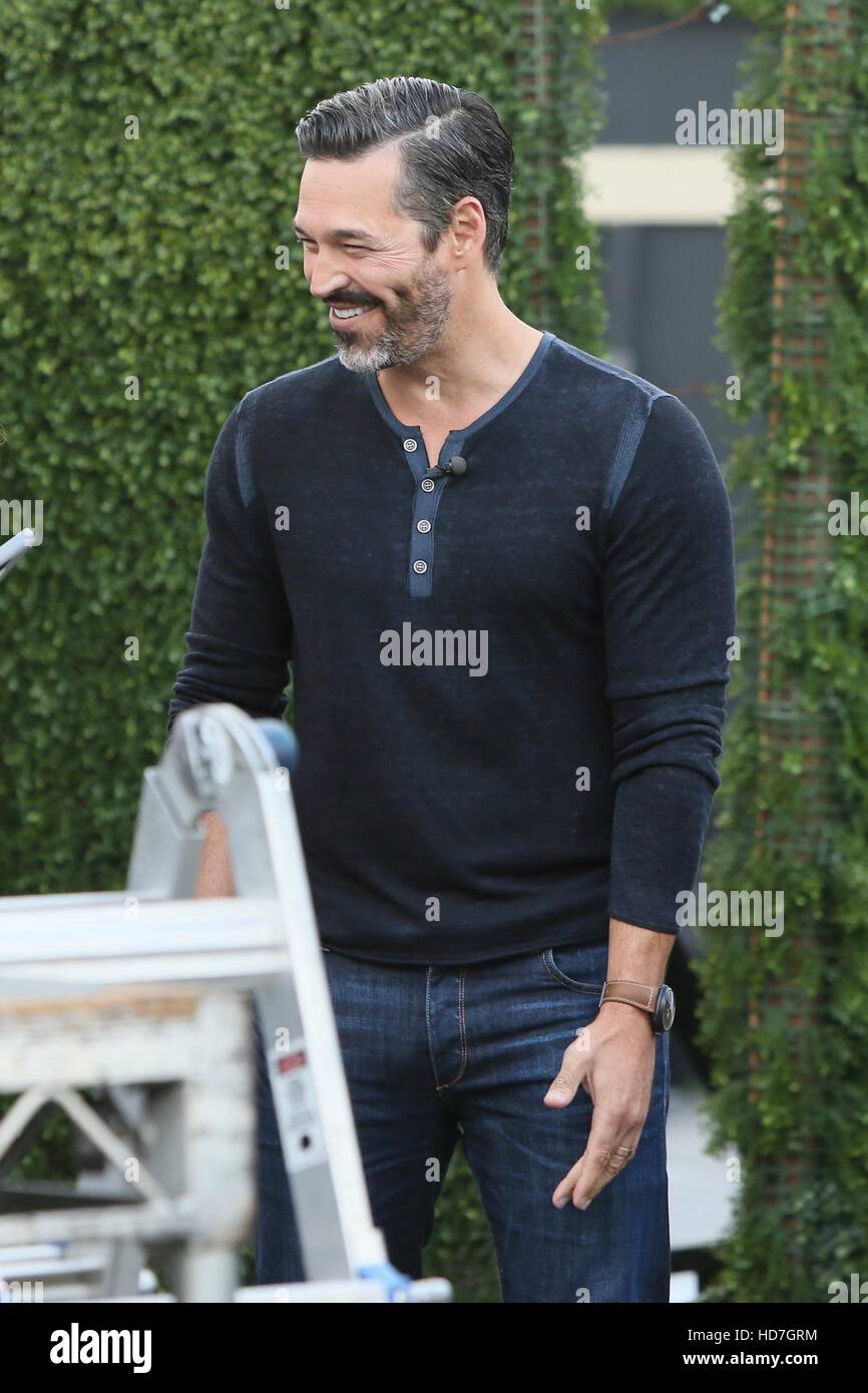 Eddie Cibrian seen at Universal studios where he was interviewed by ...