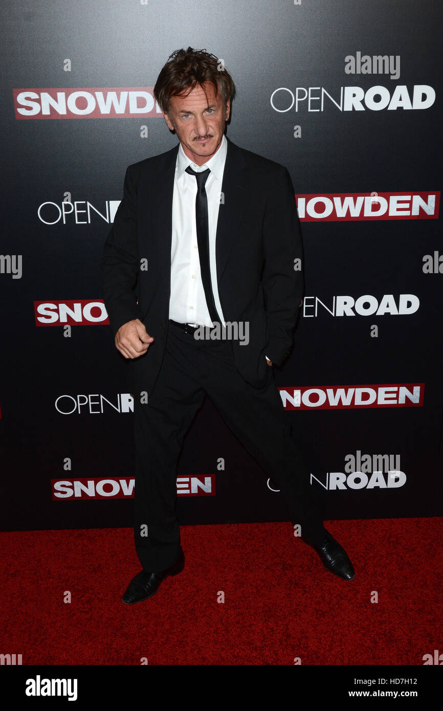 New York 'Snowden' Film Premiere - Red Carpet Arrivals Featuring: Sean ...